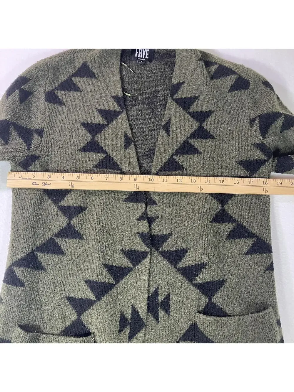 Frye | Sweaters | Frye Womens The Cozying Open Front Aztec Southwestern ...